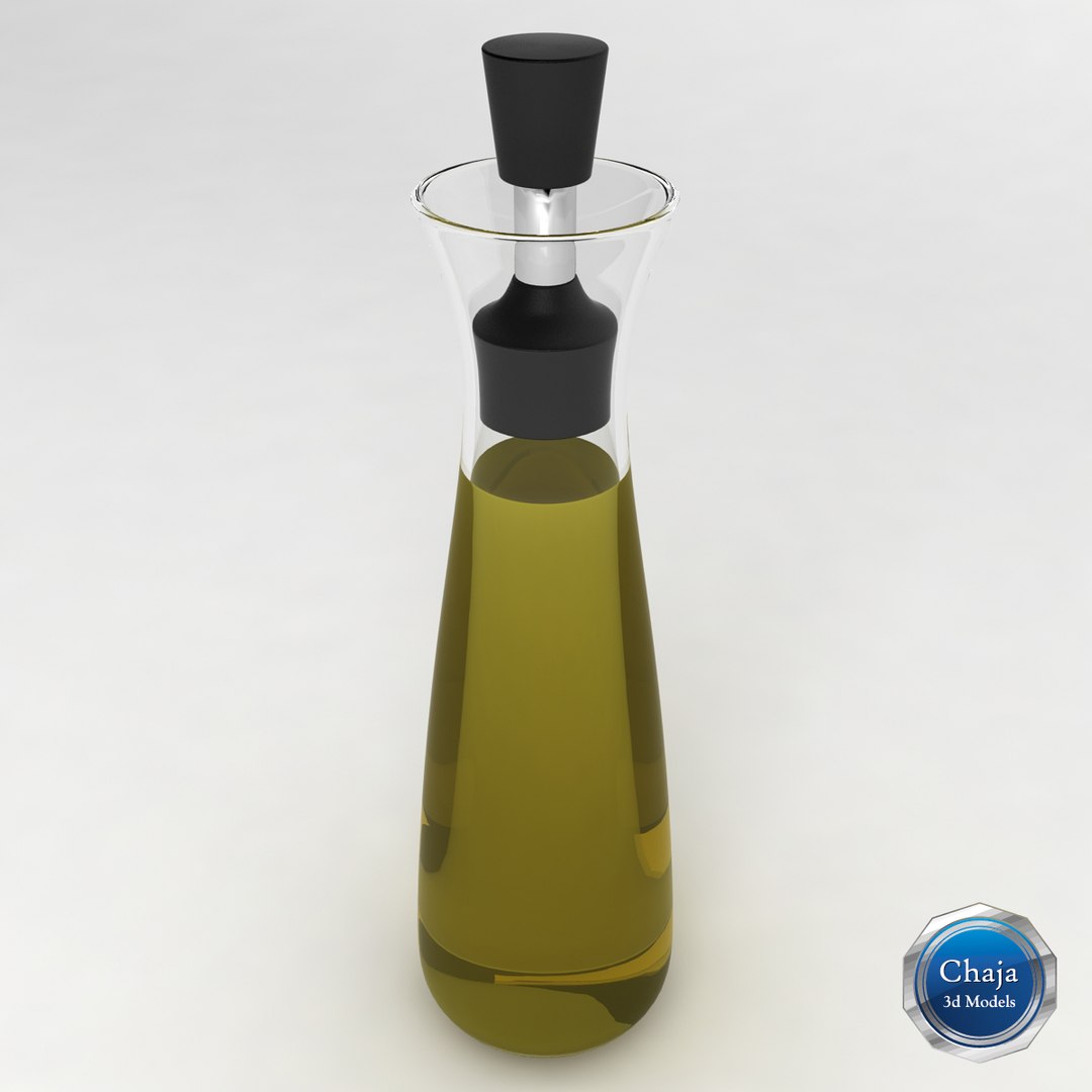 3d model oil bottle