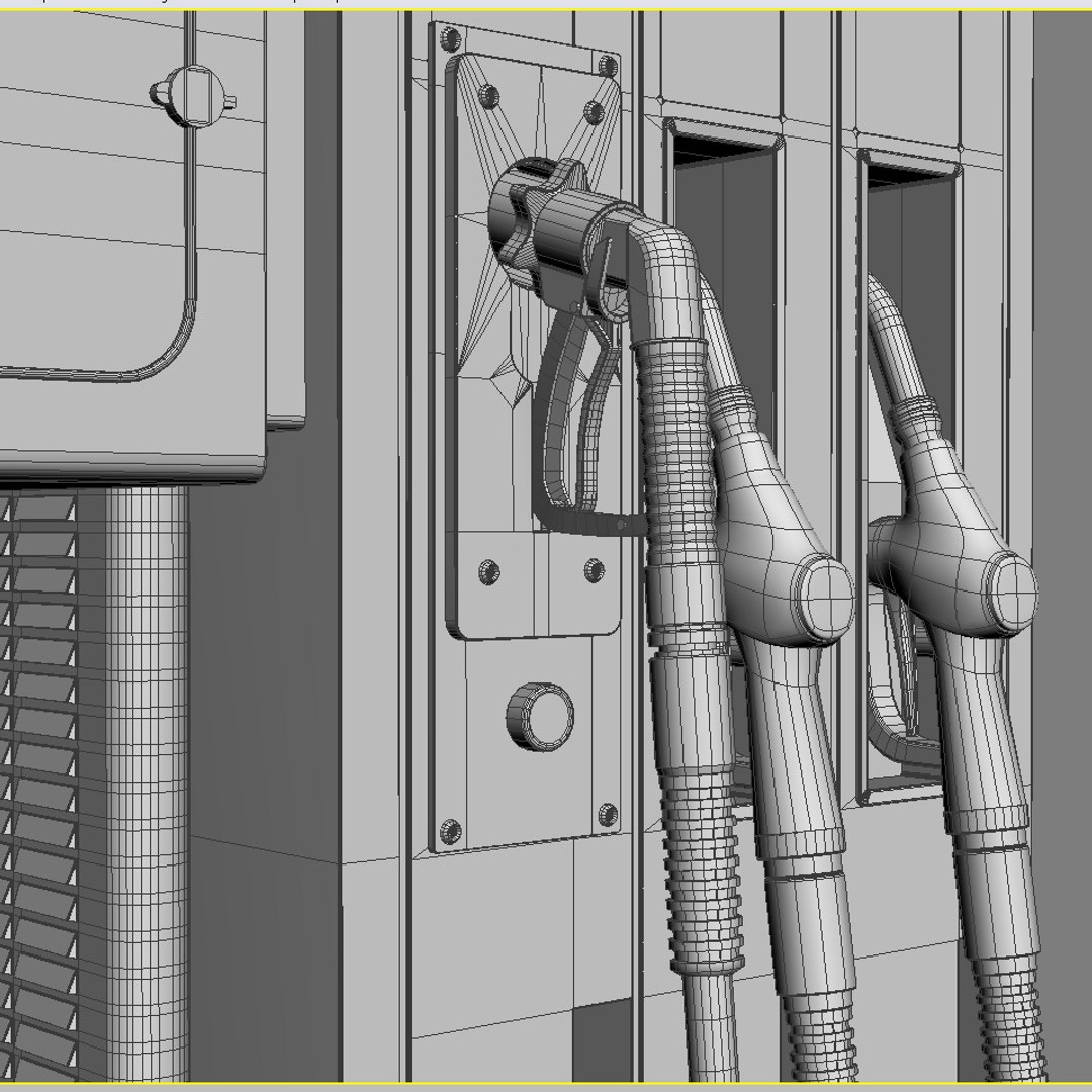 3dsmax Gas Pumping Unit Gilbarco