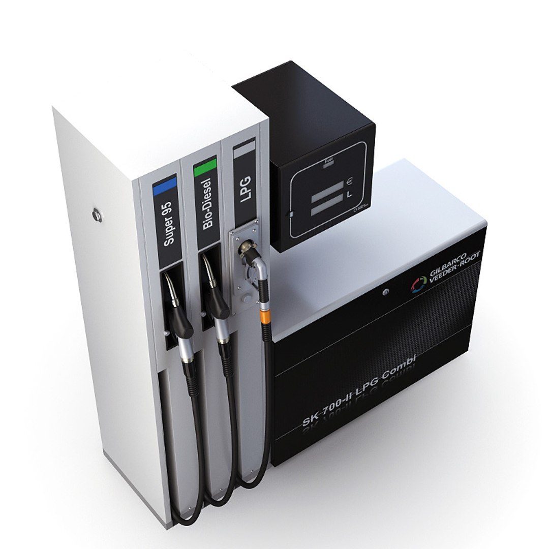 3dsmax Gas Pumping Unit Gilbarco