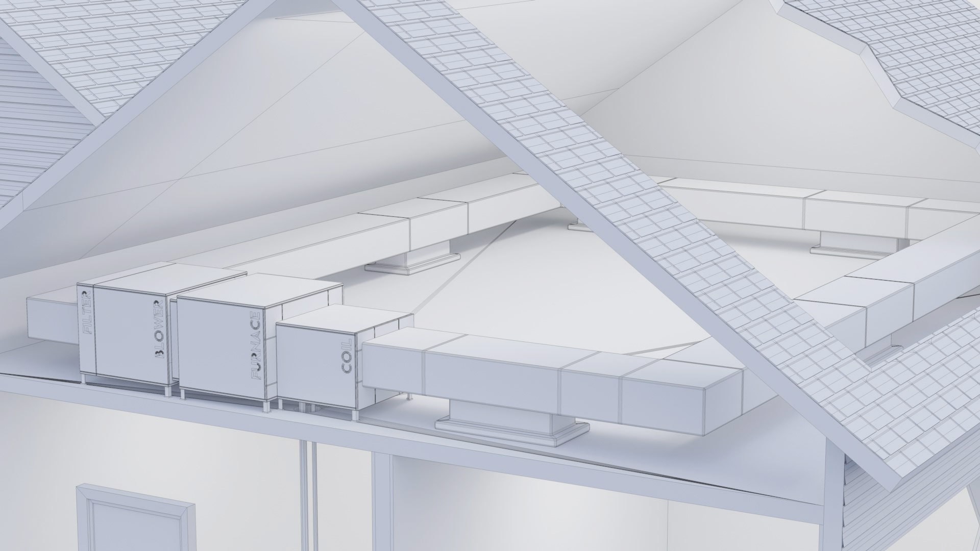 HVAC House Cutaway 3D - TurboSquid 2144400