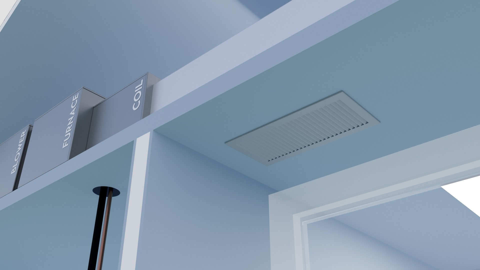 HVAC House Cutaway 3D - TurboSquid 2144400