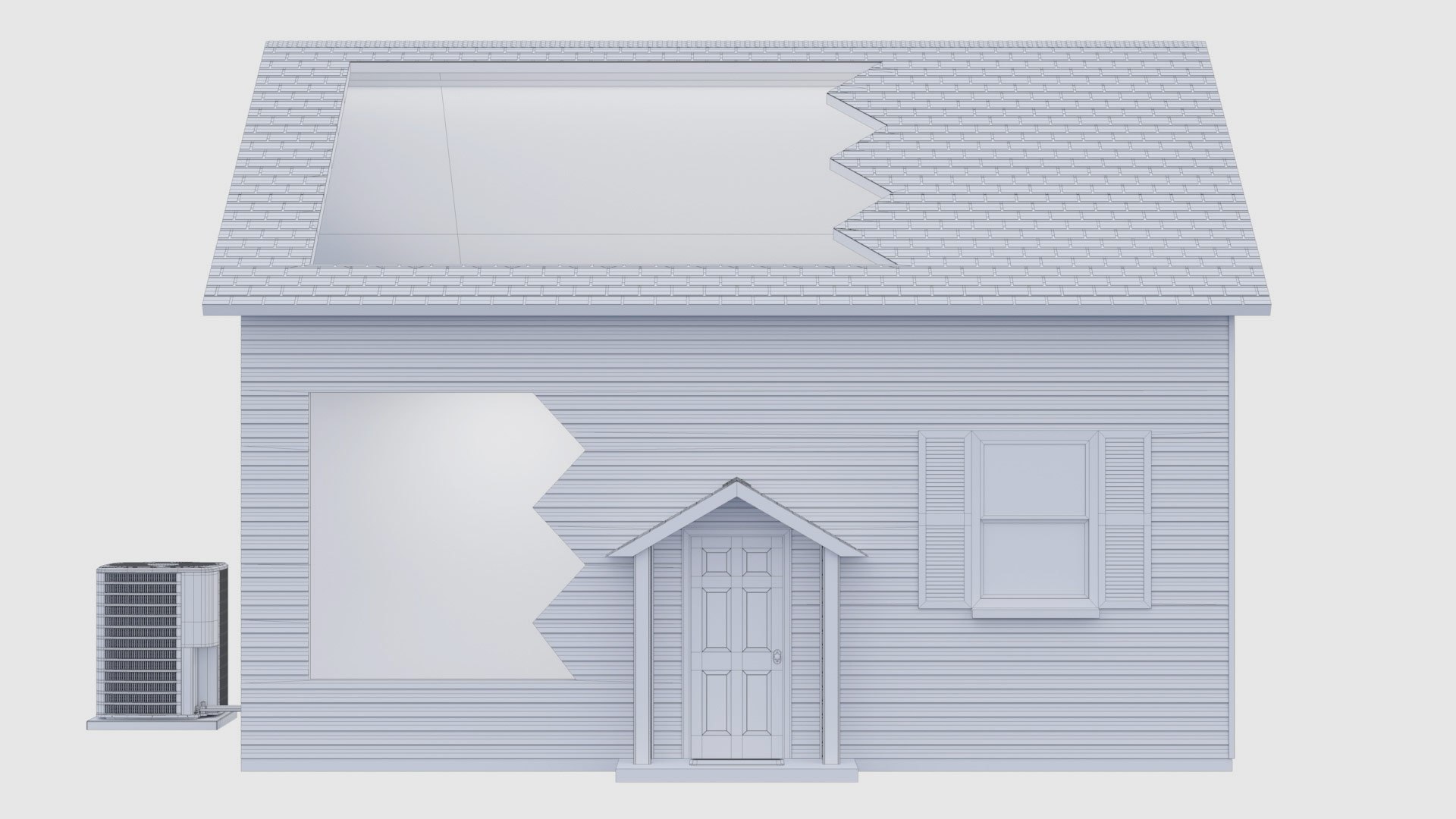 HVAC House Cutaway 3D - TurboSquid 2144400