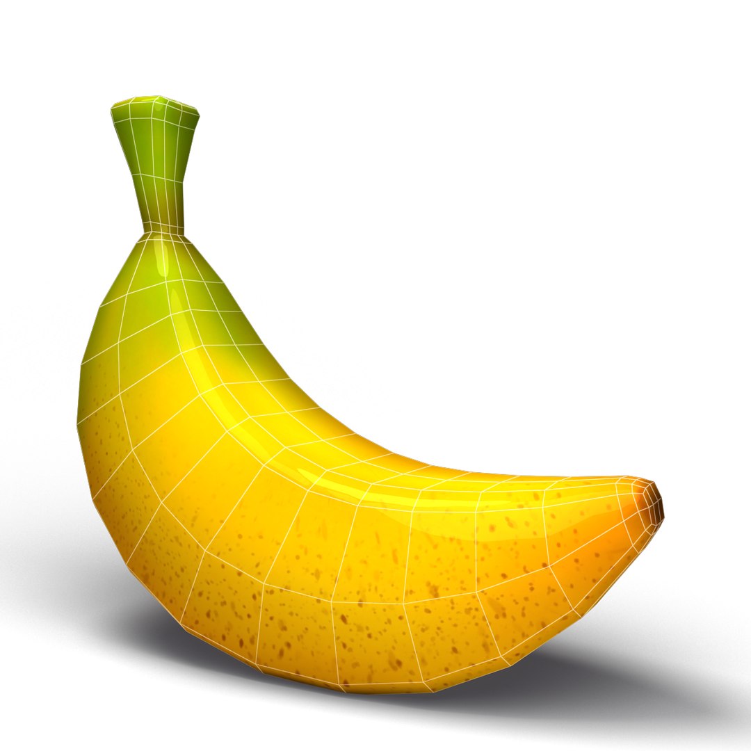 Toon Banana 3d Model