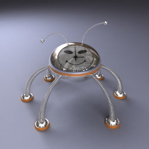 modelo 3d Reloj despertador robot - TurboSquid 598175