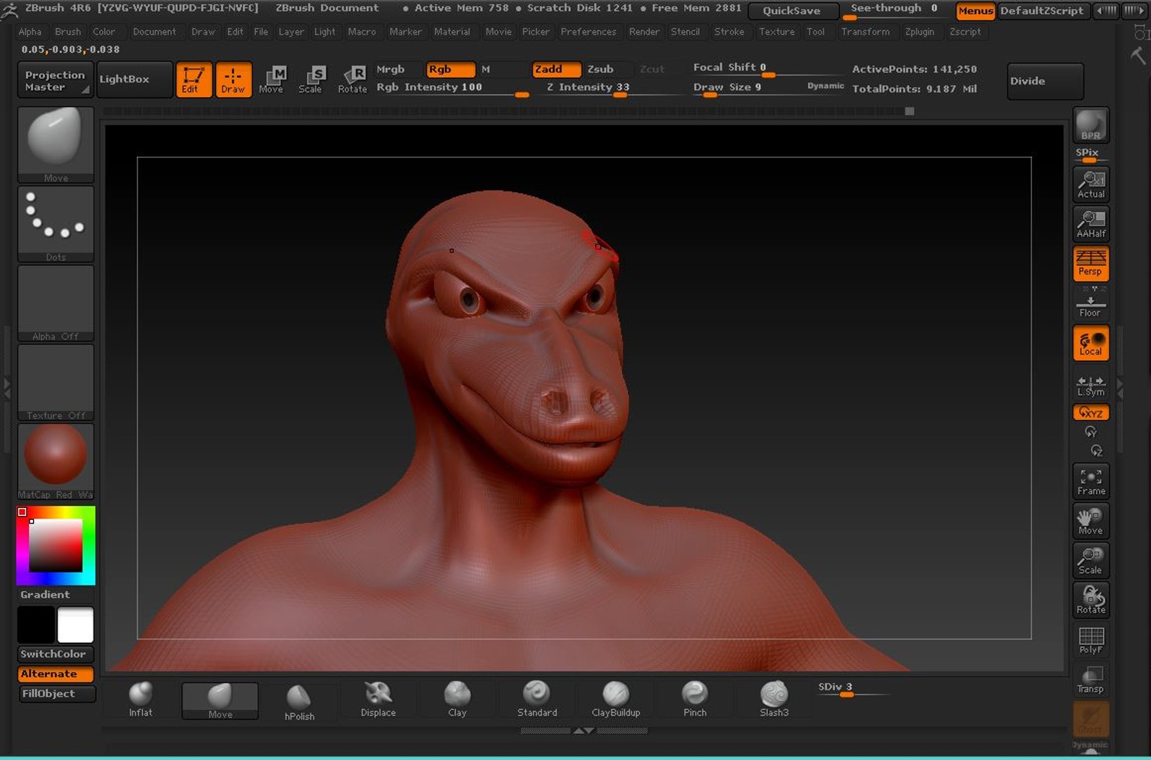 Lizard Zbrush Obj