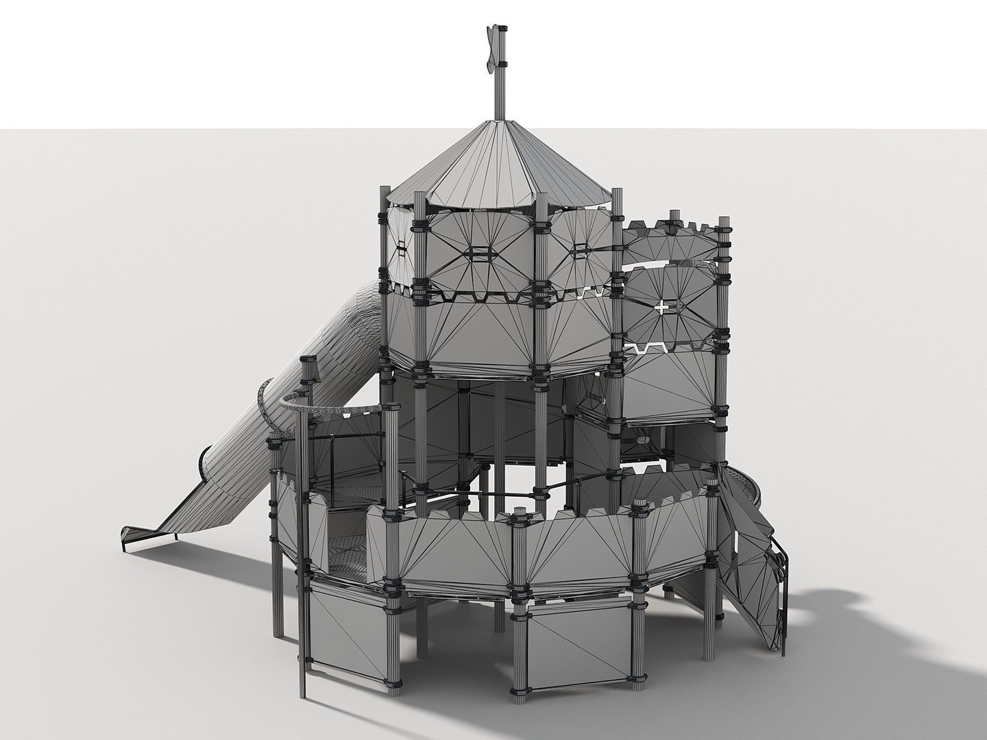 Outdoor Kids Playground - 006 3D Model - TurboSquid 2266644