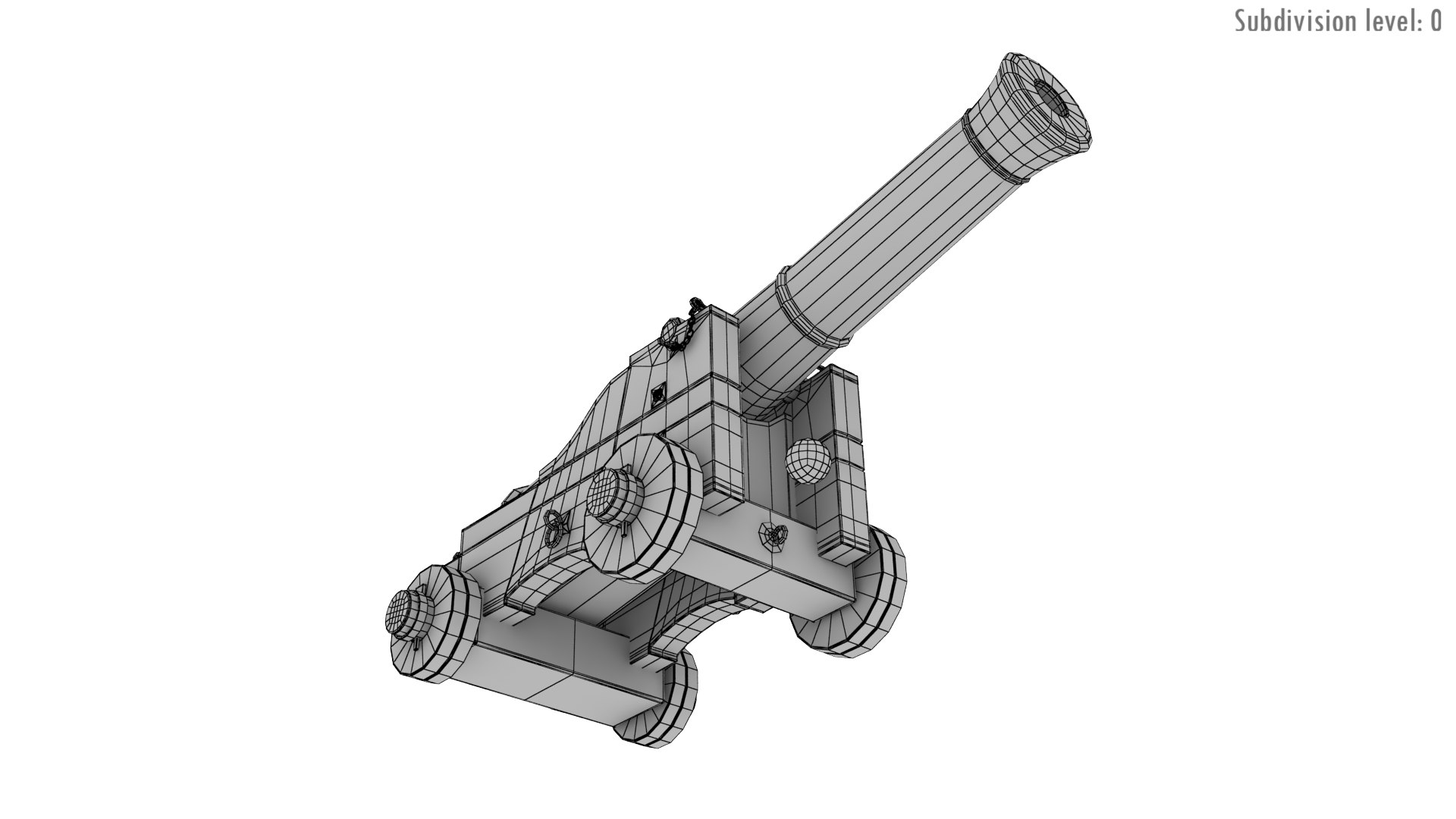3D Medieval Vessel Ship Cannon Model - TurboSquid 2252368