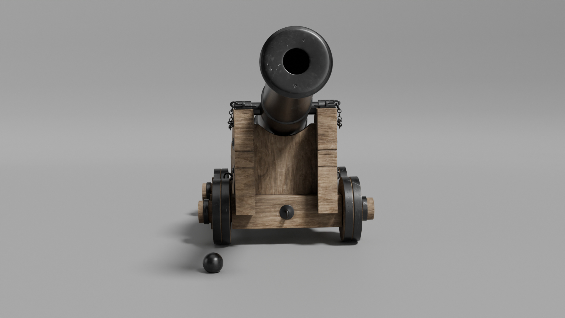 3D Medieval Vessel Ship Cannon Model - TurboSquid 2252368