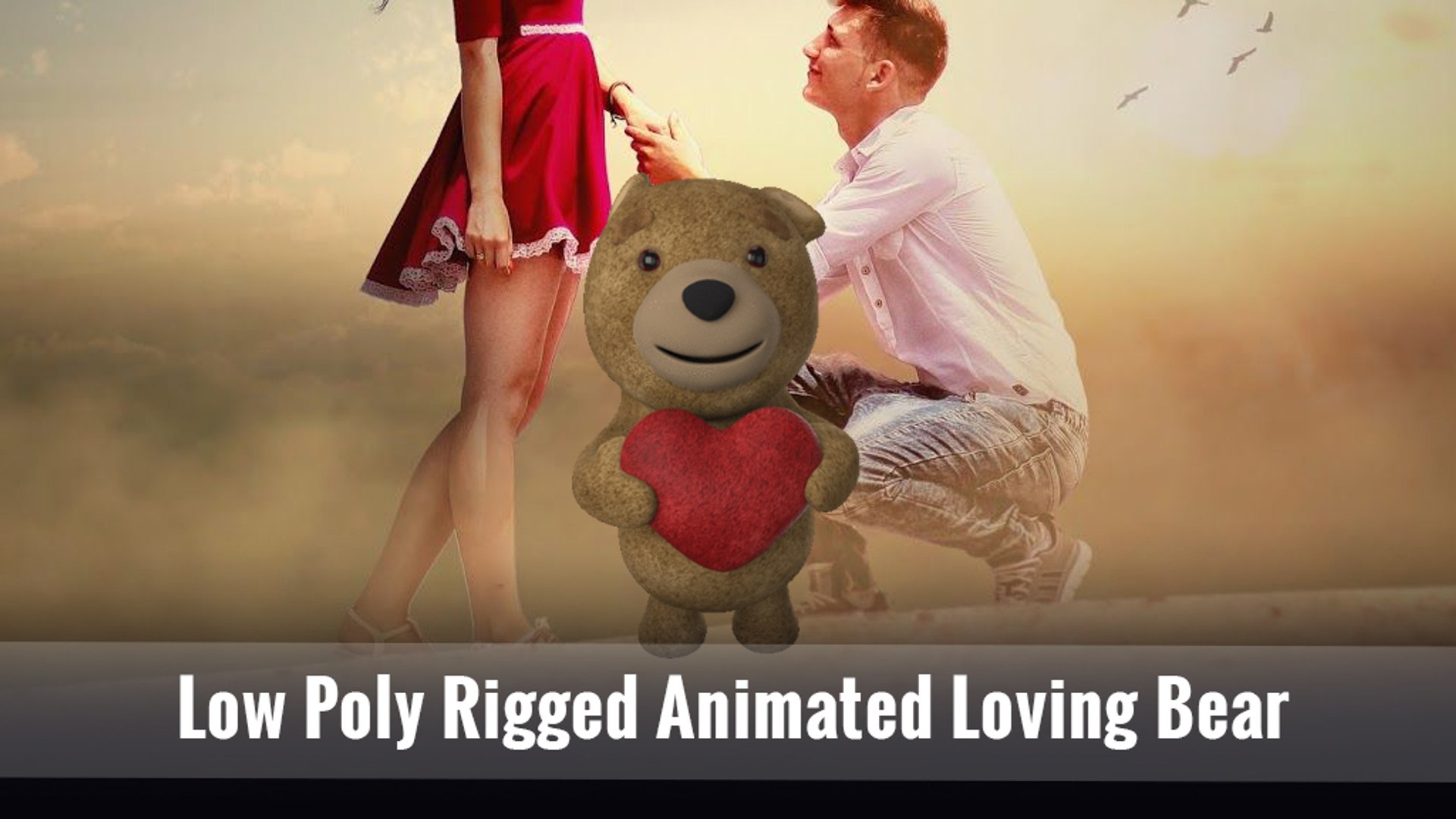 3D Bear Heart Love Ar - TurboSquid 1595472