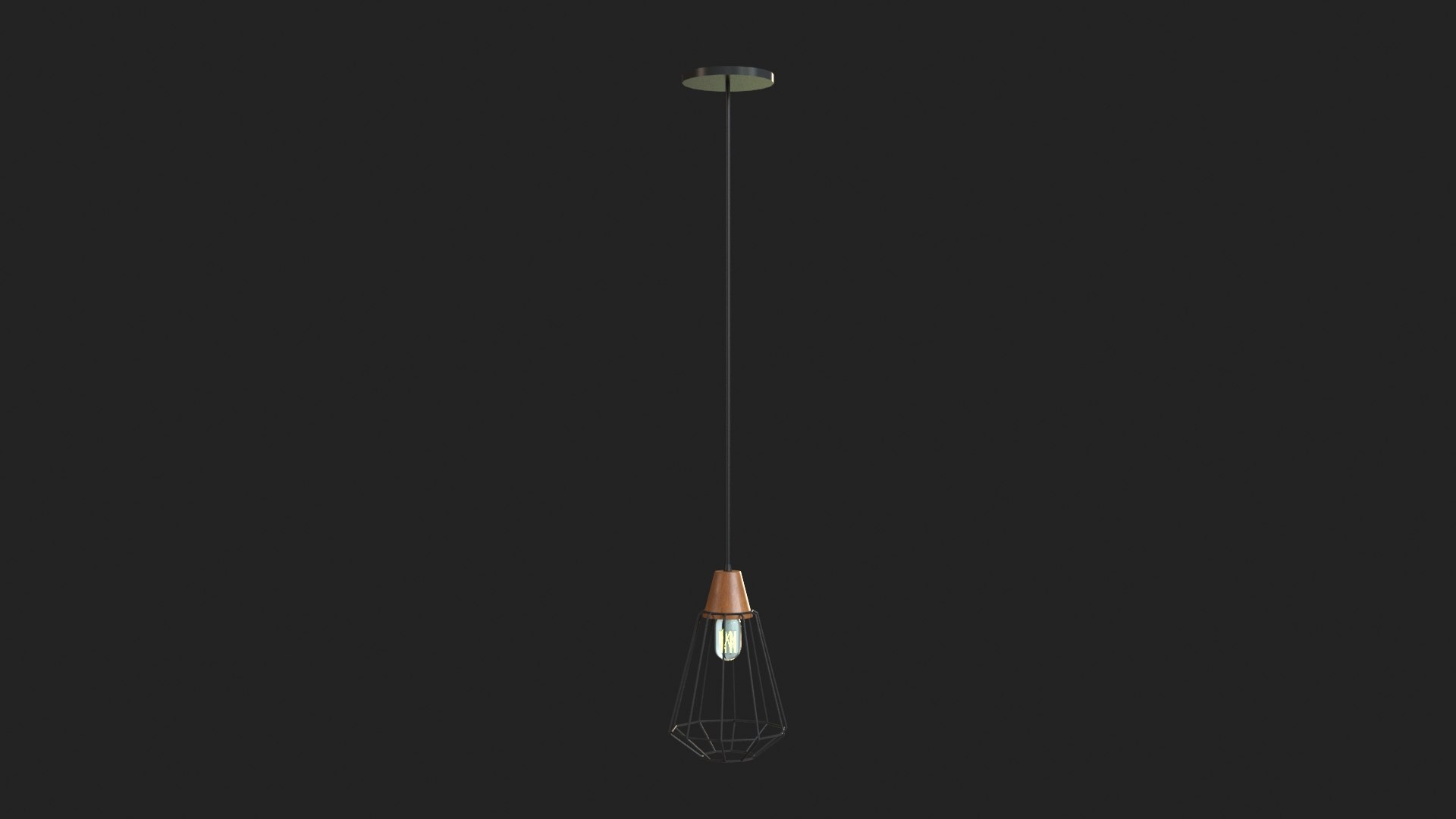 Metal lamp wire 3D model - TurboSquid 1271352