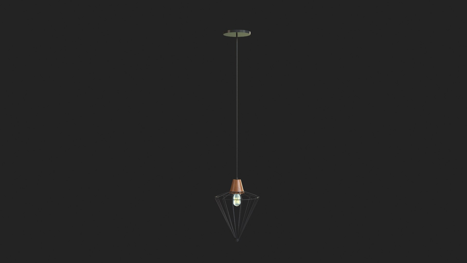 Metal lamp wire 3D model - TurboSquid 1271352