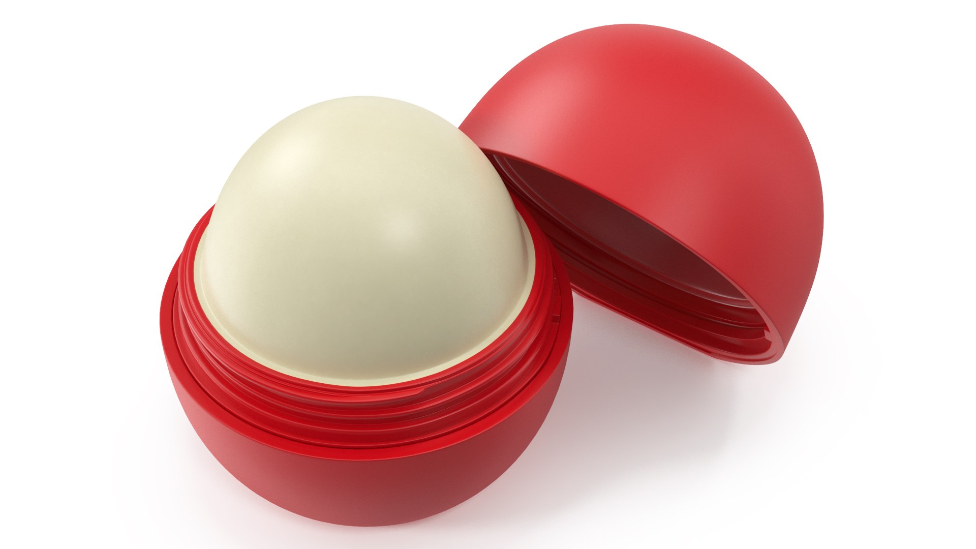 EOS Lip Moisturizer Red Open 3D Model - TurboSquid 2056134