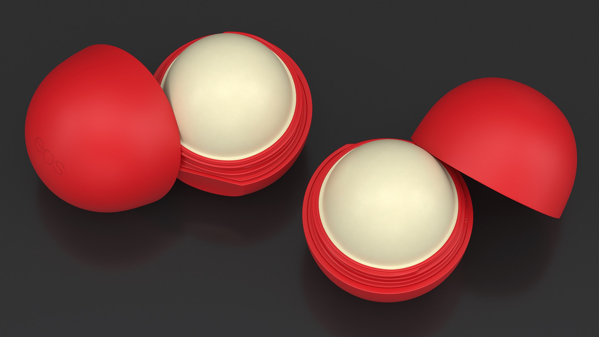 EOS Lip Moisturizer Red Open 3D Model - TurboSquid 2056134