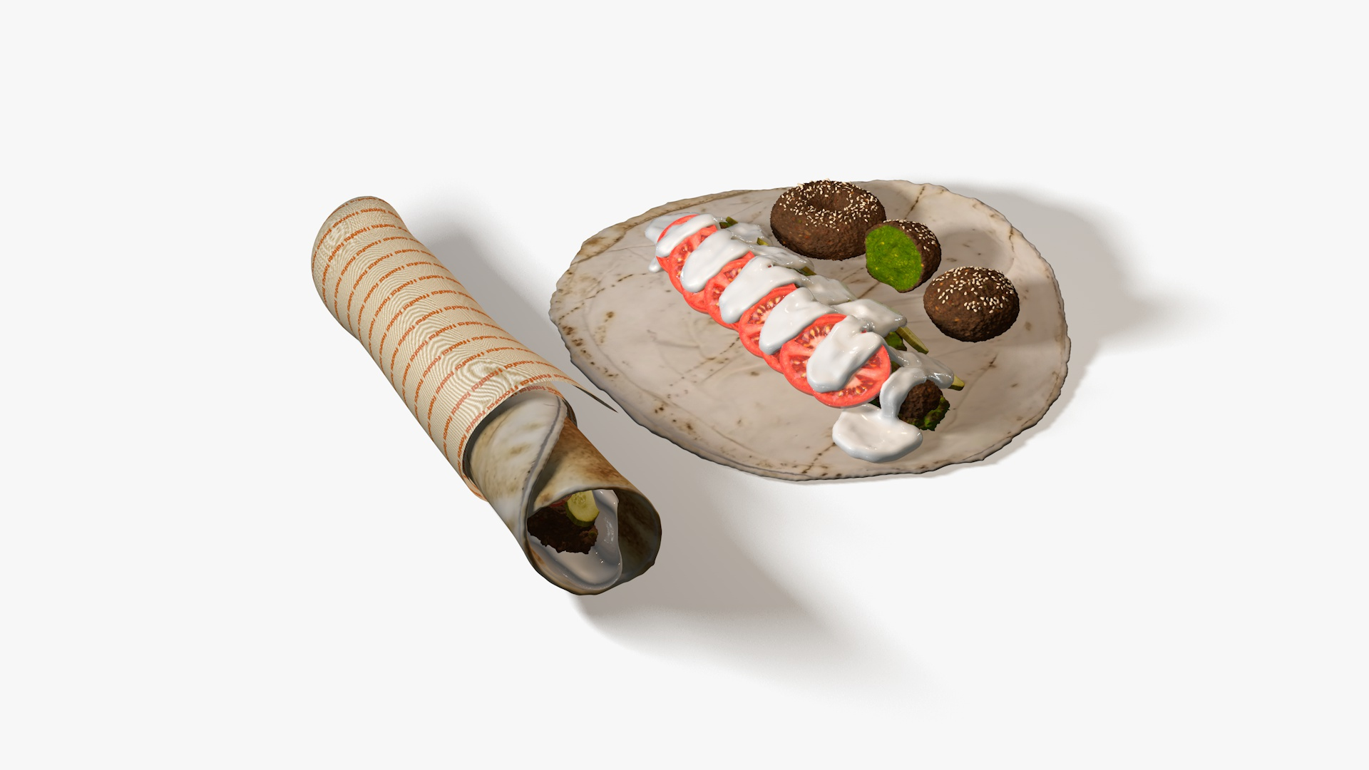 Falafel 3D Model - TurboSquid 1685225