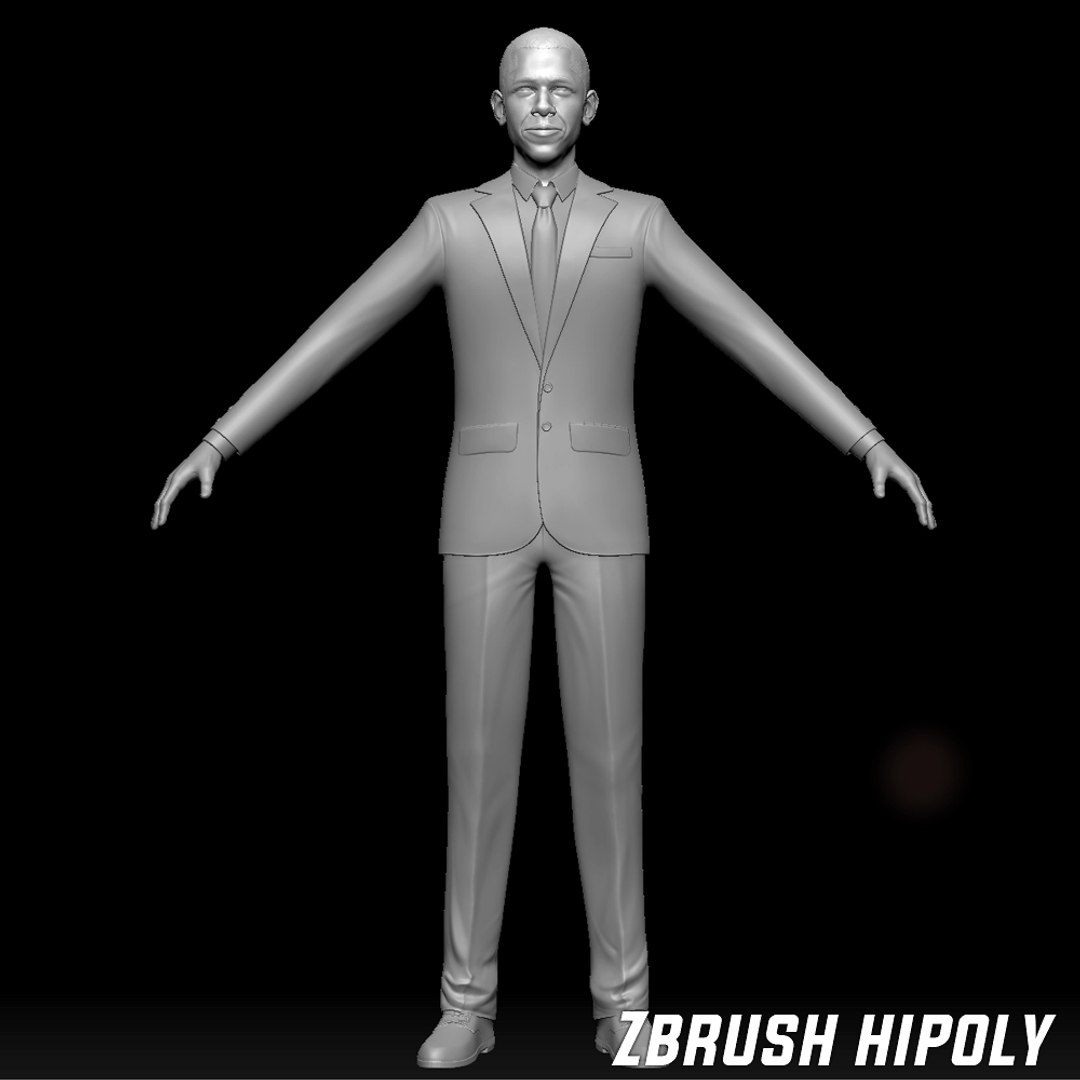 President Barack Obama Zbrush 3ds