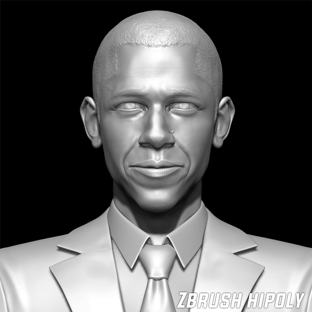 President Barack Obama Zbrush 3ds