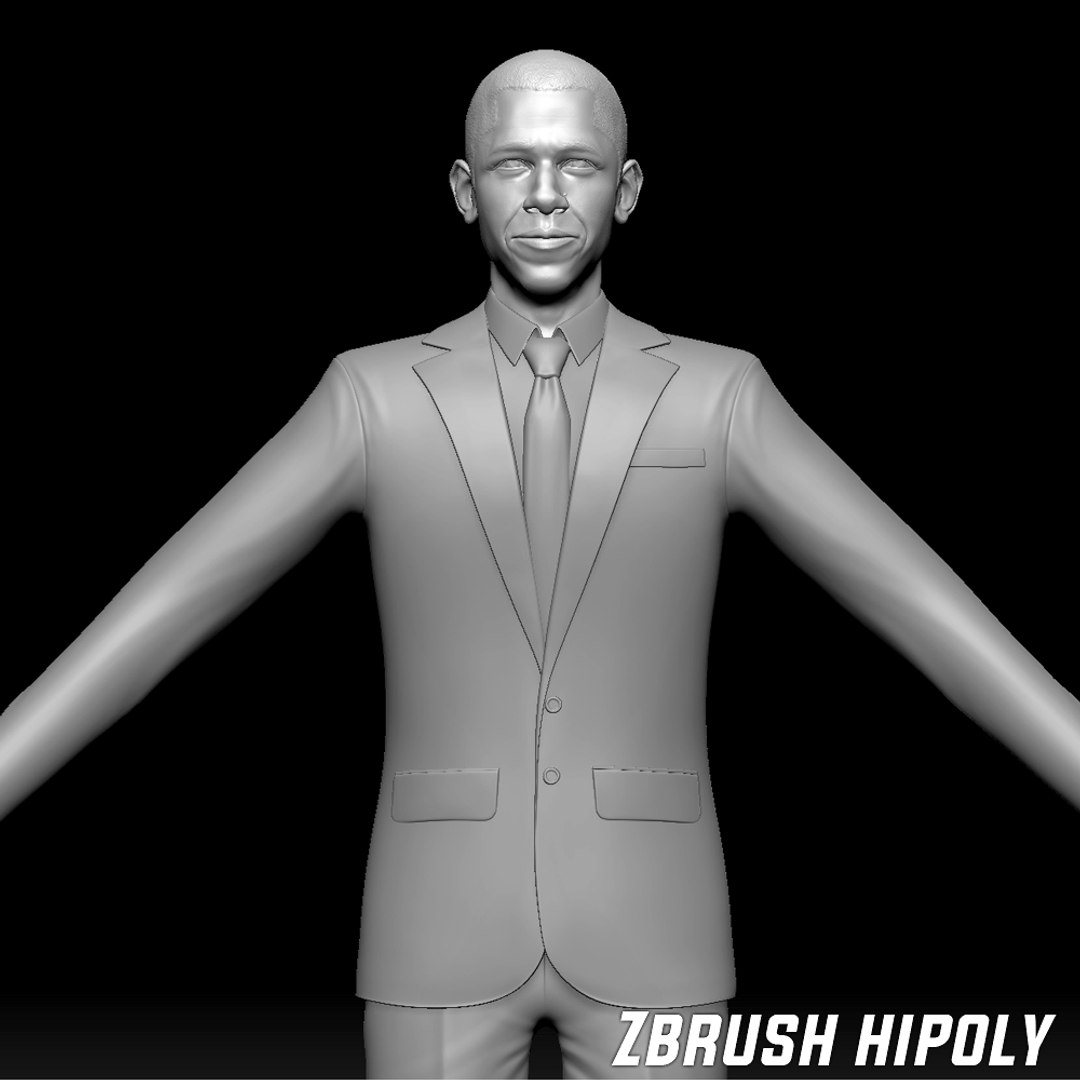President Barack Obama Zbrush 3ds