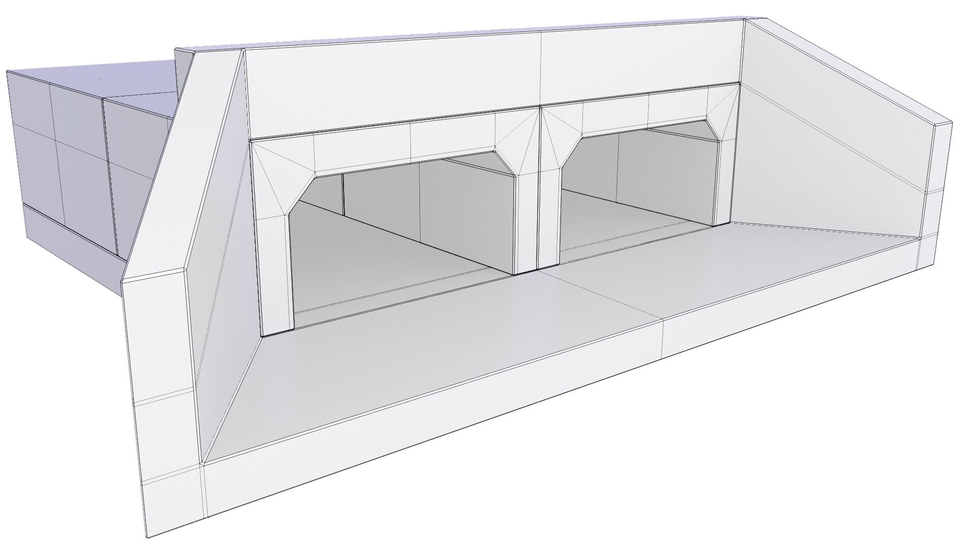 Concrete Sewer StormWater Box Culvert 48 3D - TurboSquid 1980003