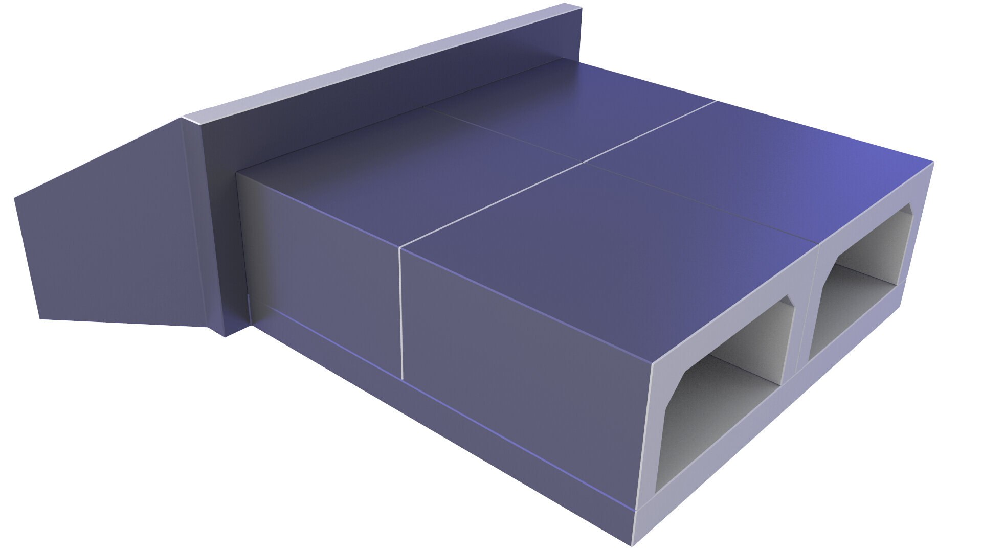 Concrete Sewer StormWater Box Culvert 48 3D - TurboSquid 1980003