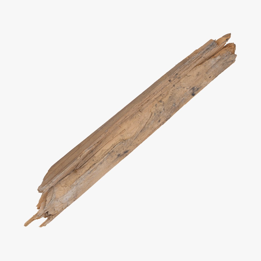 Broken wood piece 01 3D - TurboSquid 1549749