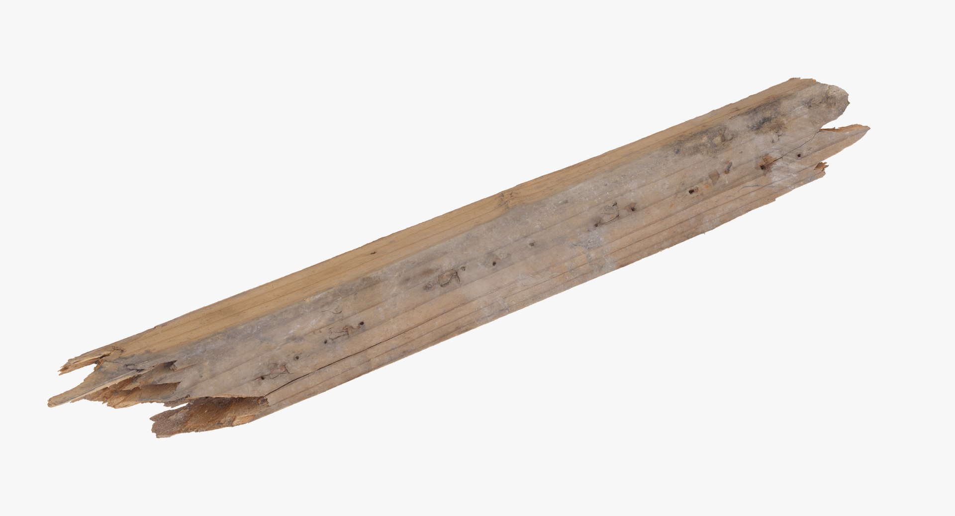 Broken Wood Piece 01 3D - TurboSquid 1549749