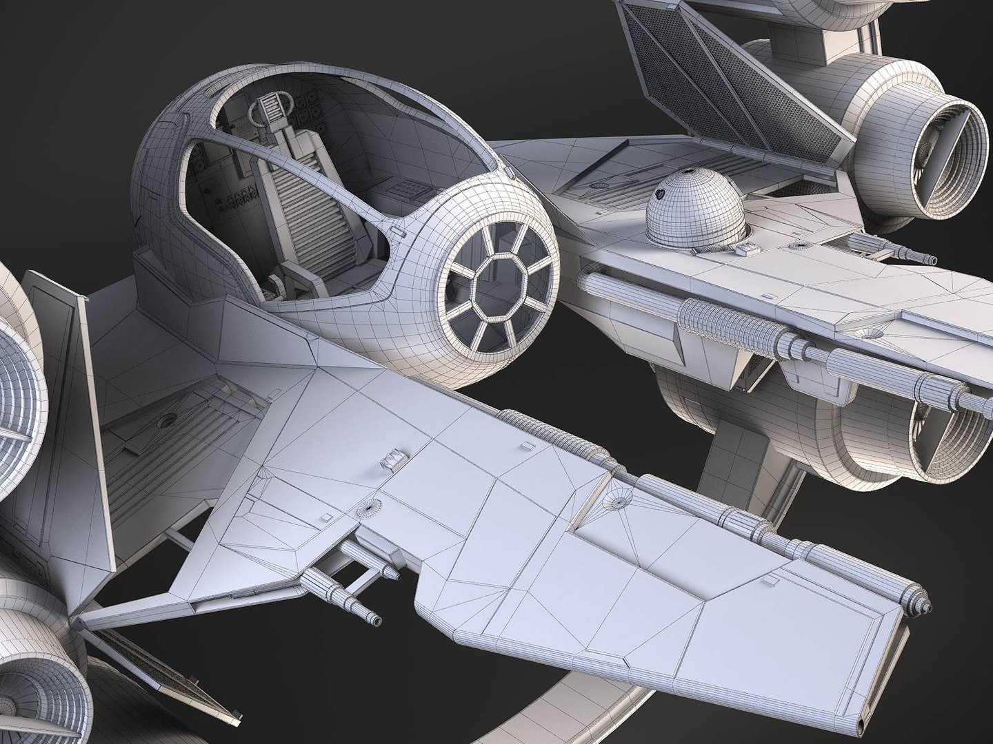 jedi starfighter eta-2 3d 3ds
