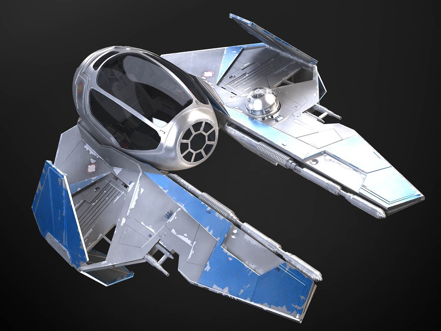 Jedi Starfighter Eta-2 3d 3ds