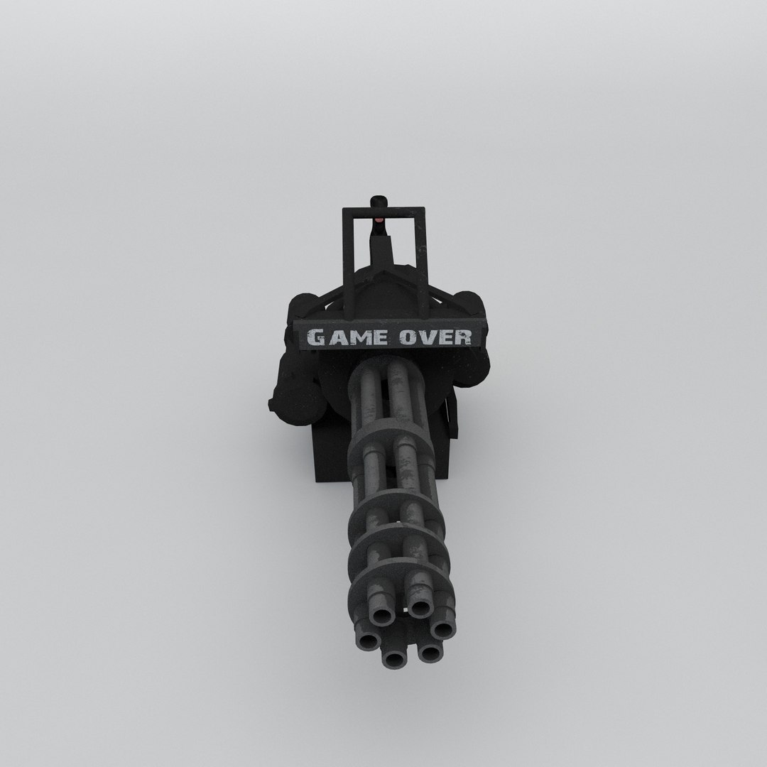 Realistic Minigun 3D Model - TurboSquid 1592683