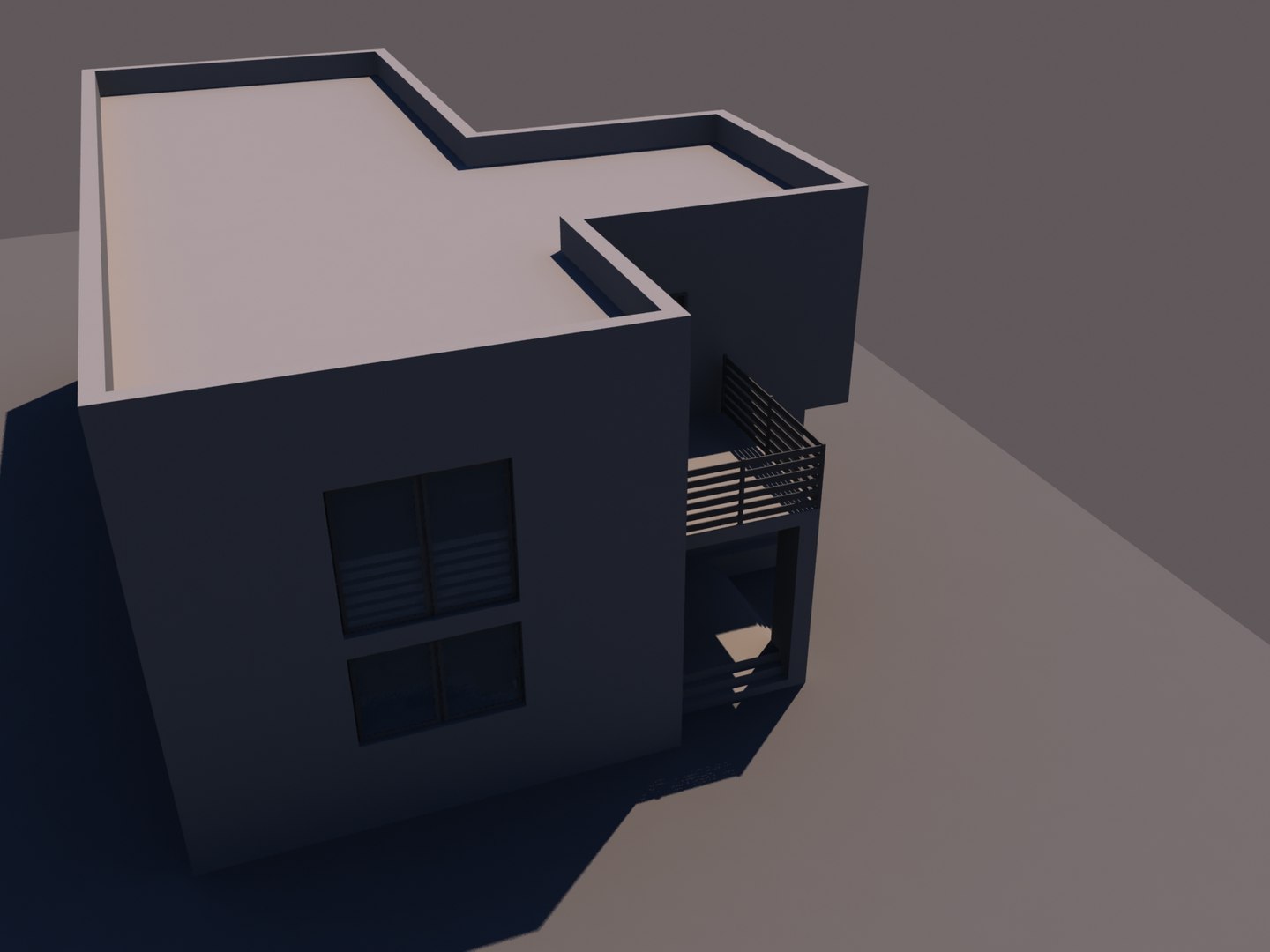 Modern 2 Story House 3D Model - TurboSquid 1395633