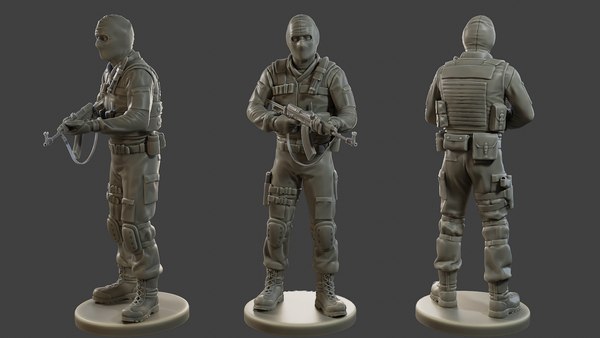 modelo 3d Unidad táctica de la policía checoeslovaca CPTU2 002 ...