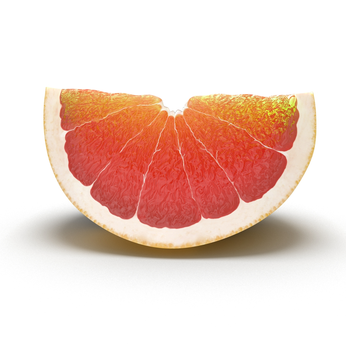3d model of grapefruit slice set modeled