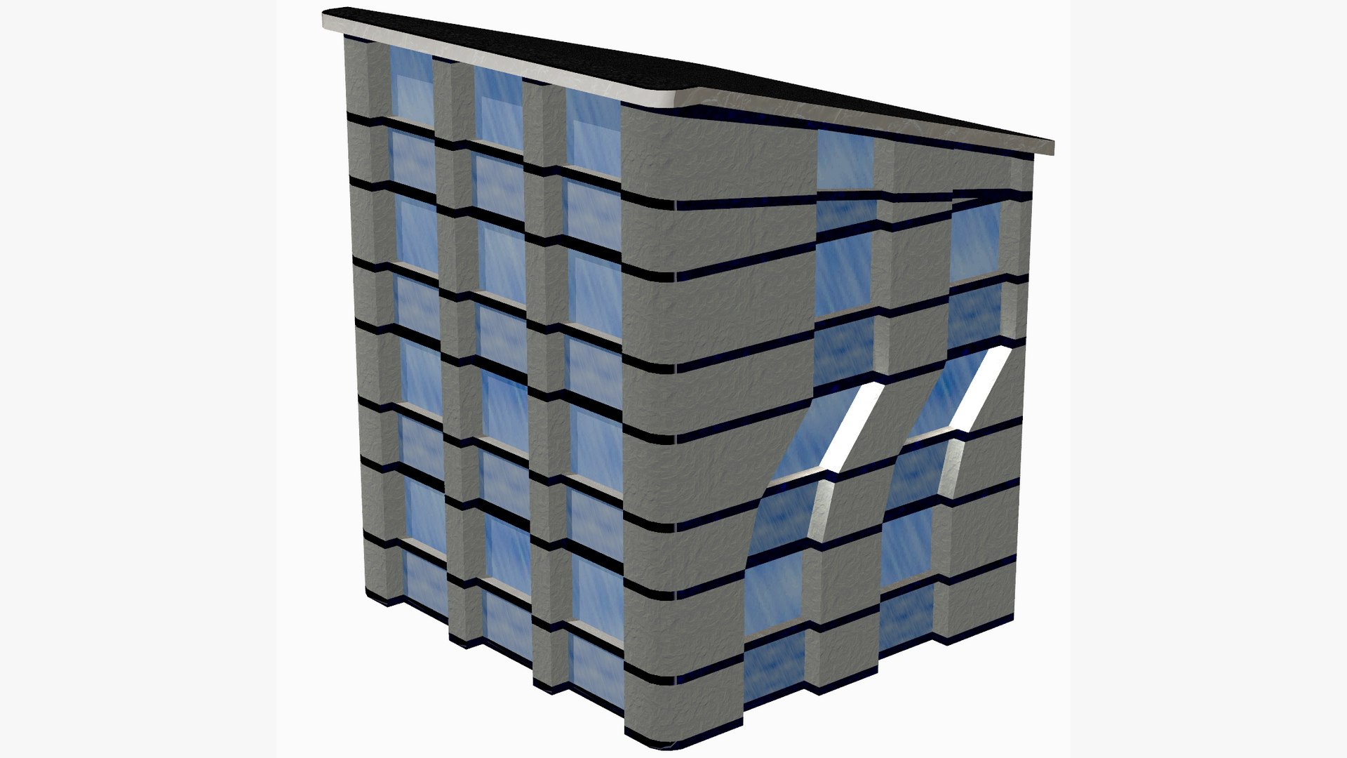 3D 8 Futuristic Apartment And Commercial Buildings Model - TurboSquid ...