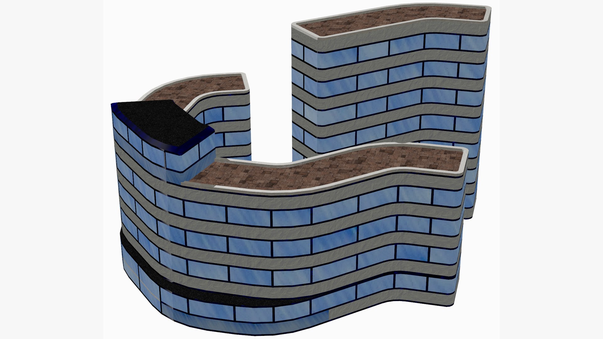 3D 8 Futuristic Apartment And Commercial Buildings Model - TurboSquid ...