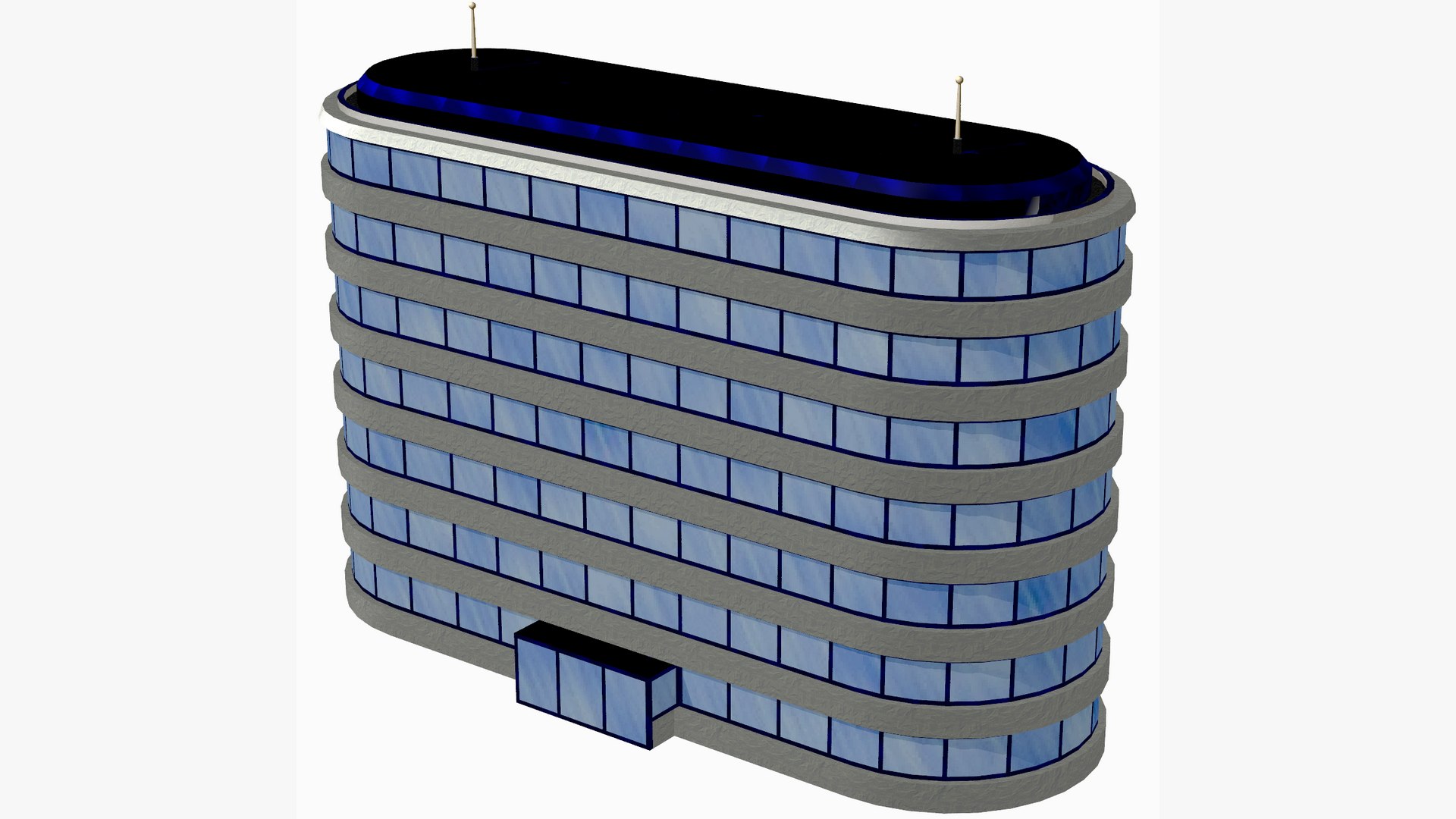 3D 8 Futuristic Apartment And Commercial Buildings Model - TurboSquid ...