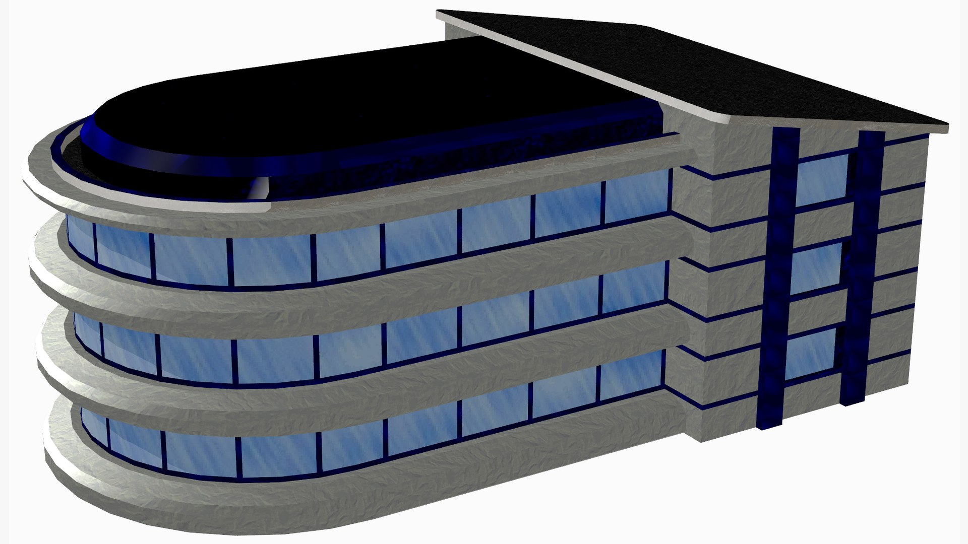 3D 8 Futuristic Apartment And Commercial Buildings Model - TurboSquid ...