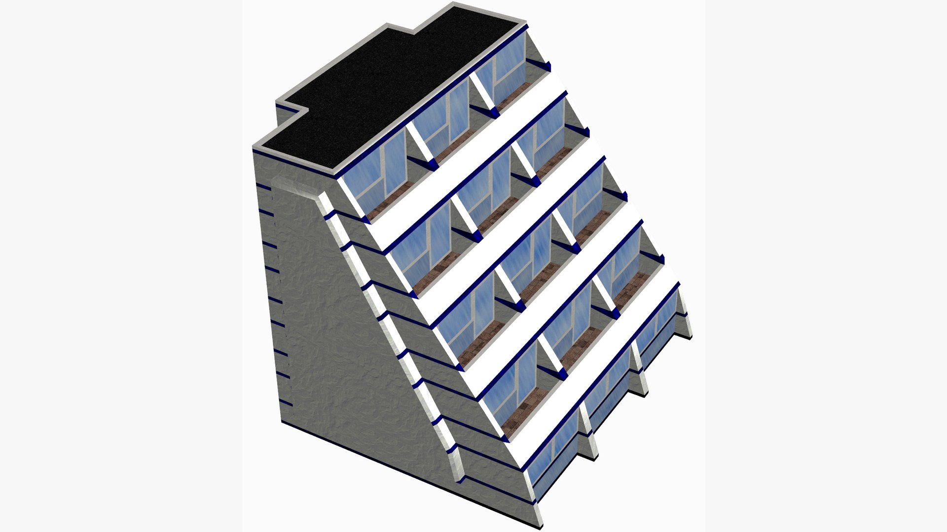 3D 8 Futuristic Apartment And Commercial Buildings Model - TurboSquid ...