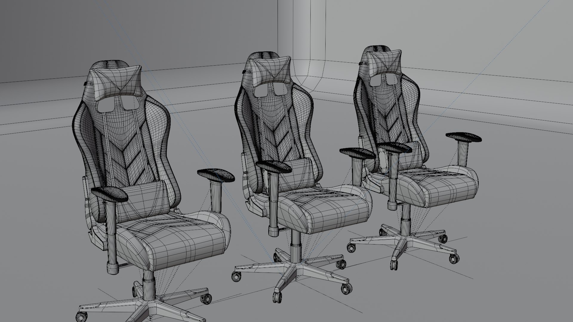 Gamer Chair Number 02 3D Model - TurboSquid 2068309
