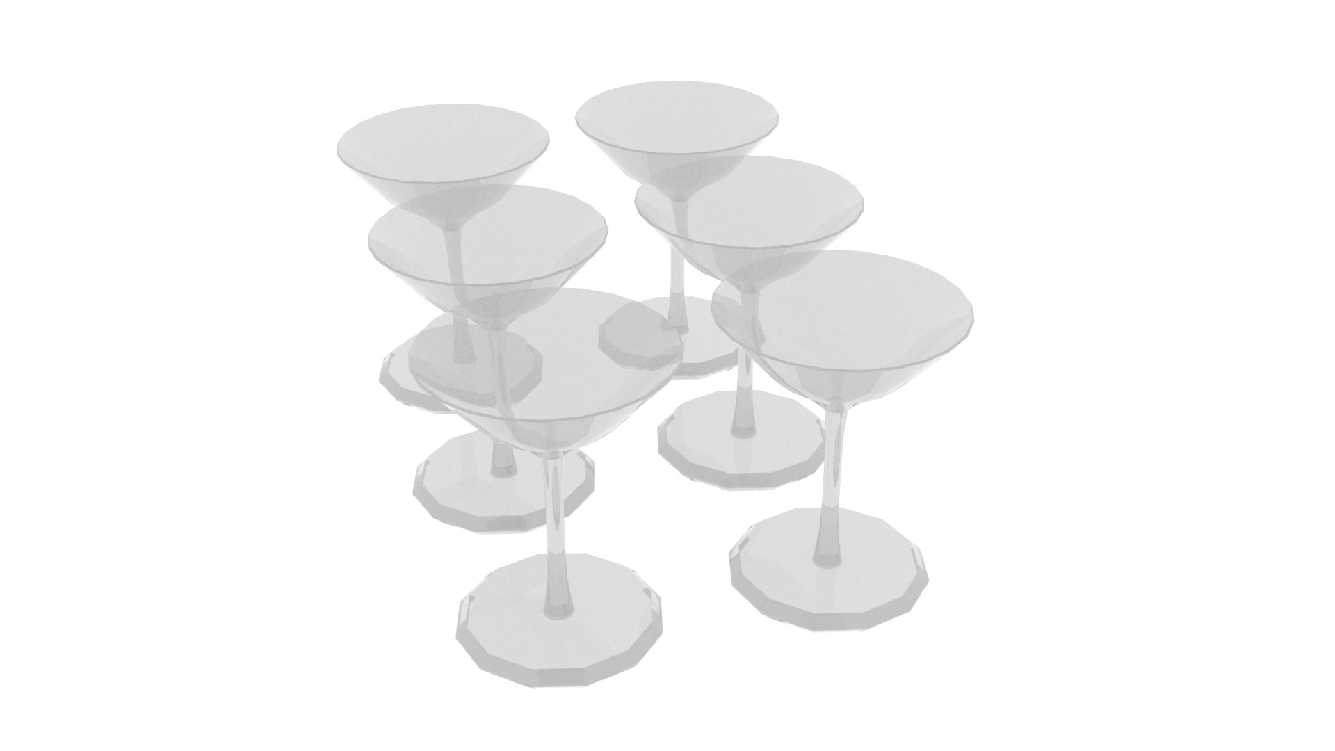 Alcohol Glasses Model - TurboSquid 1598020