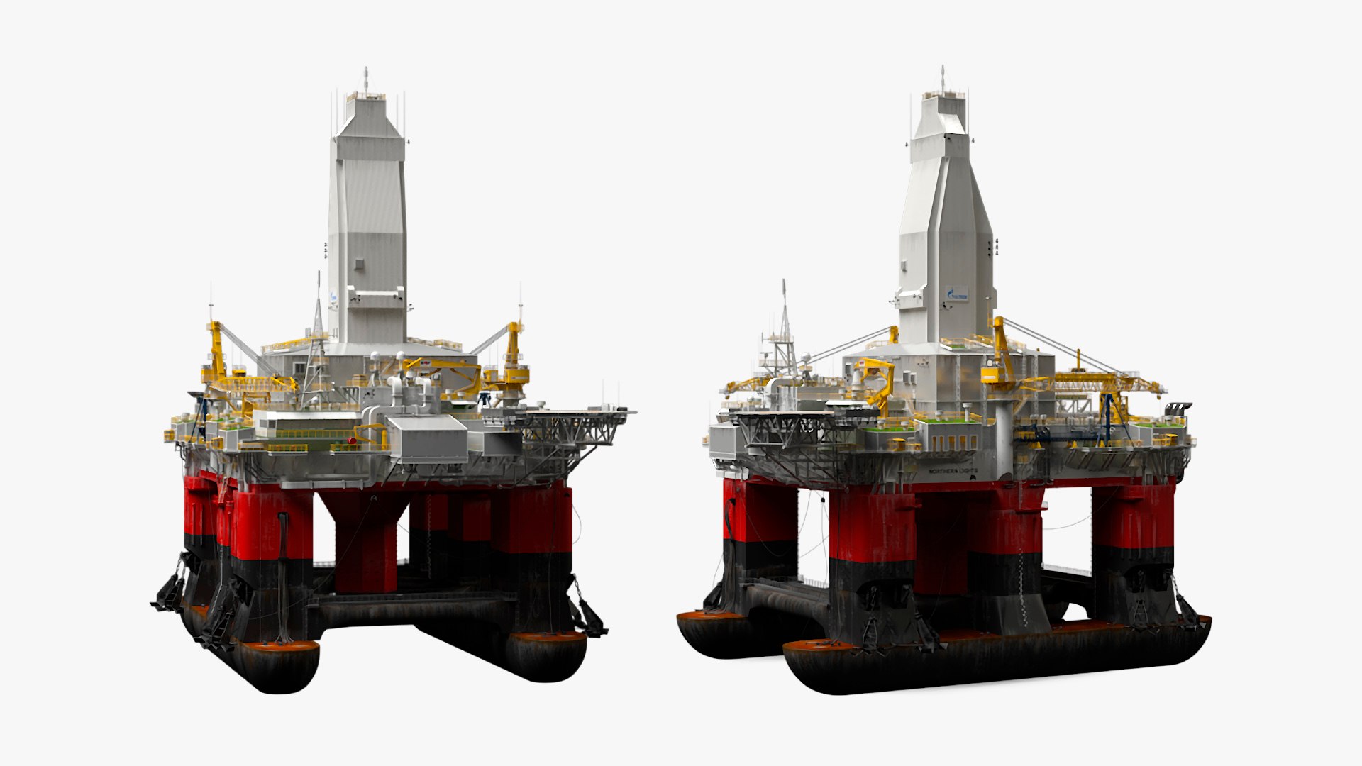 3D Offshore Oil Rig Platform Rigged - TurboSquid 2385145
