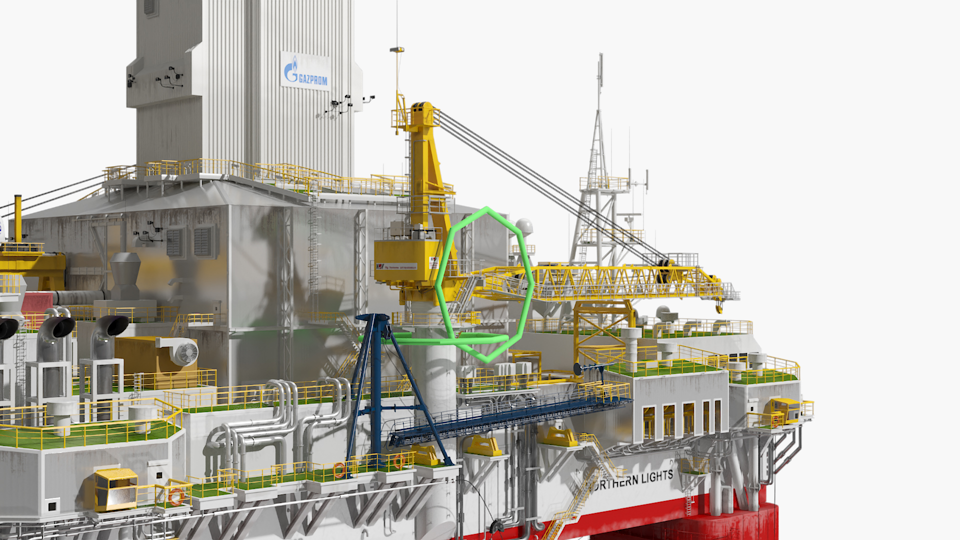 3D Offshore Oil Rig Platform Rigged - TurboSquid 2385145