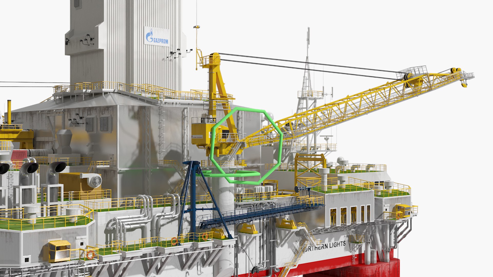 3D Offshore Oil Rig Platform Rigged - TurboSquid 2385145