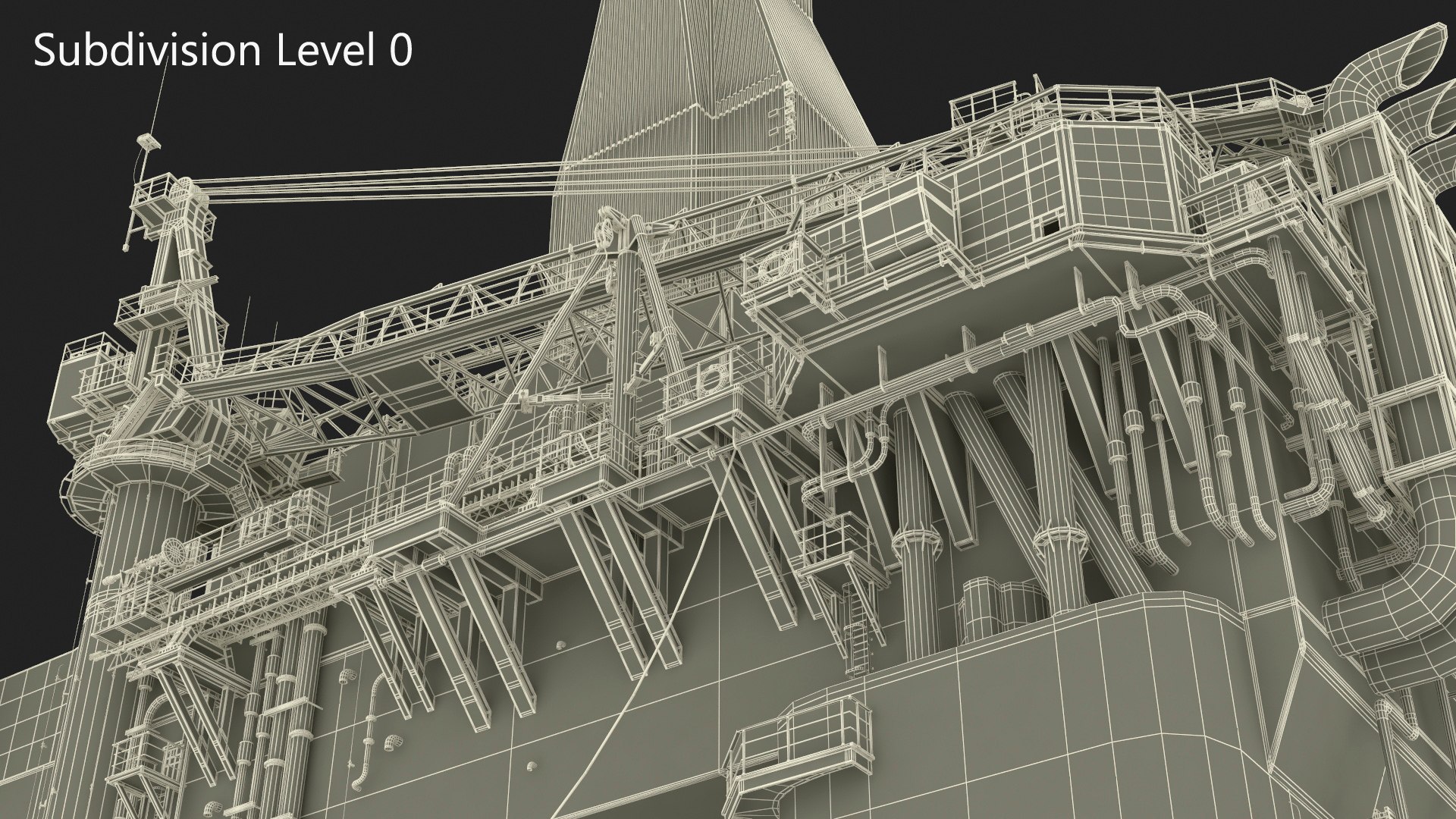 3D Offshore Oil Rig Platform Rigged - TurboSquid 2385145