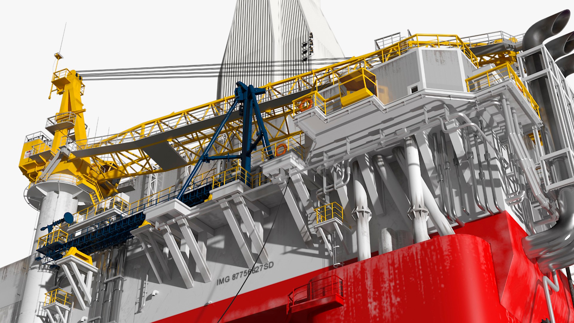 3D Offshore Oil Rig Platform Rigged - TurboSquid 2385145