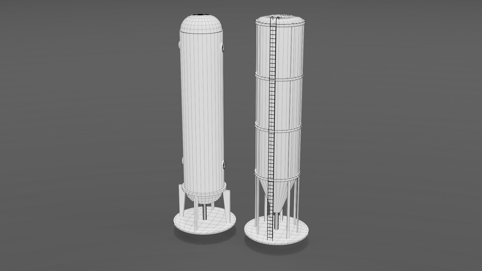 3D Refinery Unit - Low Poly - Game Ready - PBR Model - TurboSquid 2395567