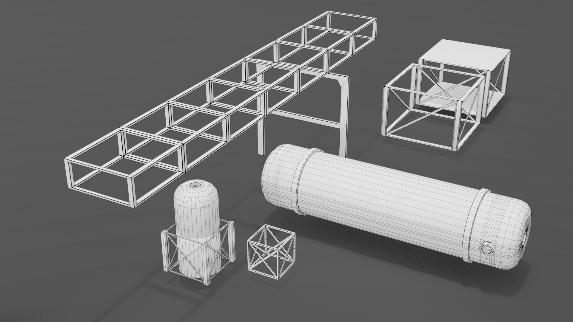 3D Refinery Unit - Low Poly - Game Ready - PBR Model - TurboSquid 2395567