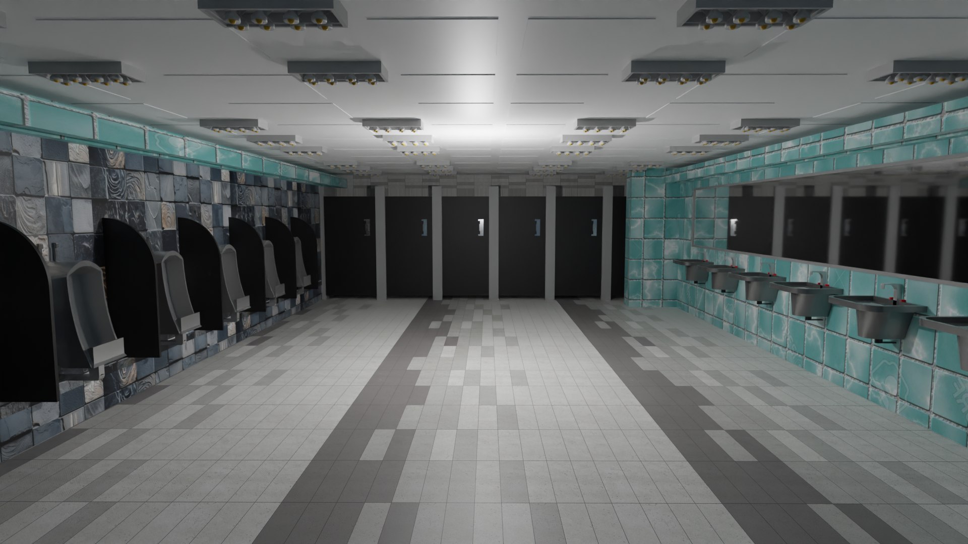 3D model Restroom Interior - TurboSquid 2177235
