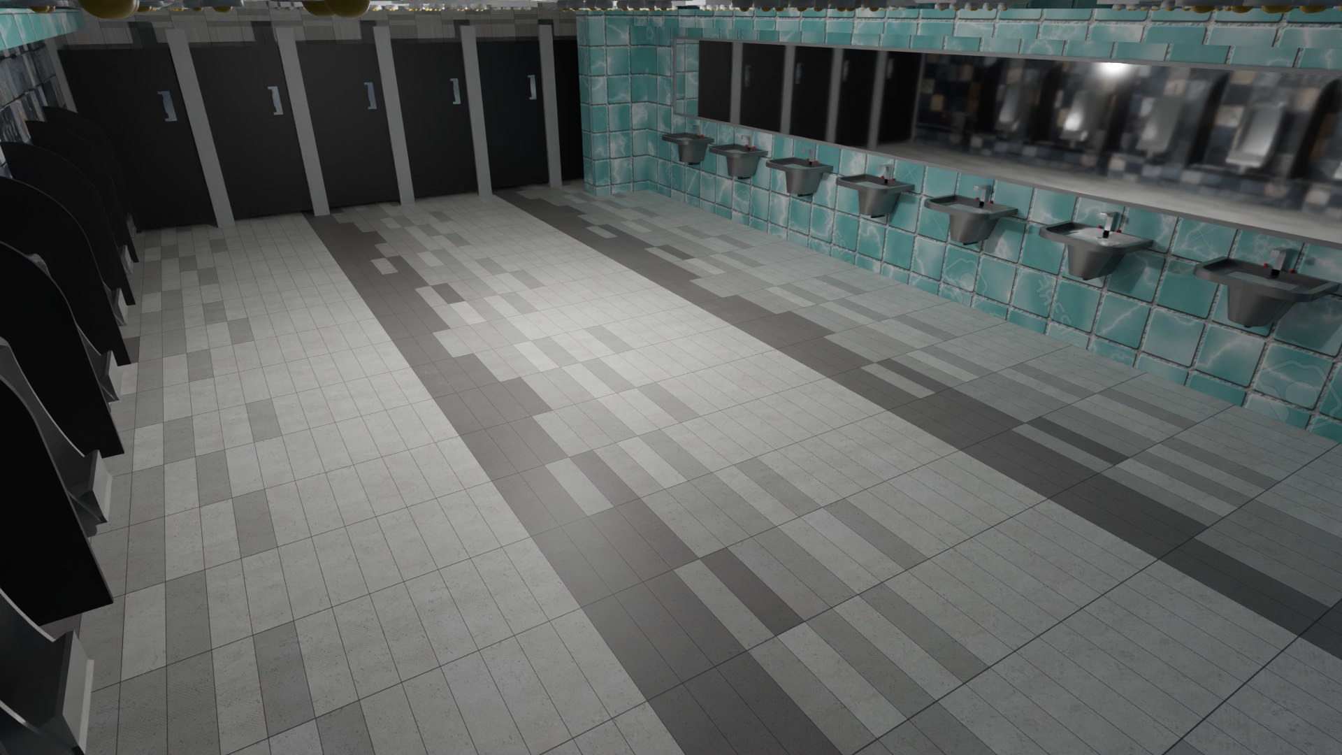 3D model Restroom Interior - TurboSquid 2177235