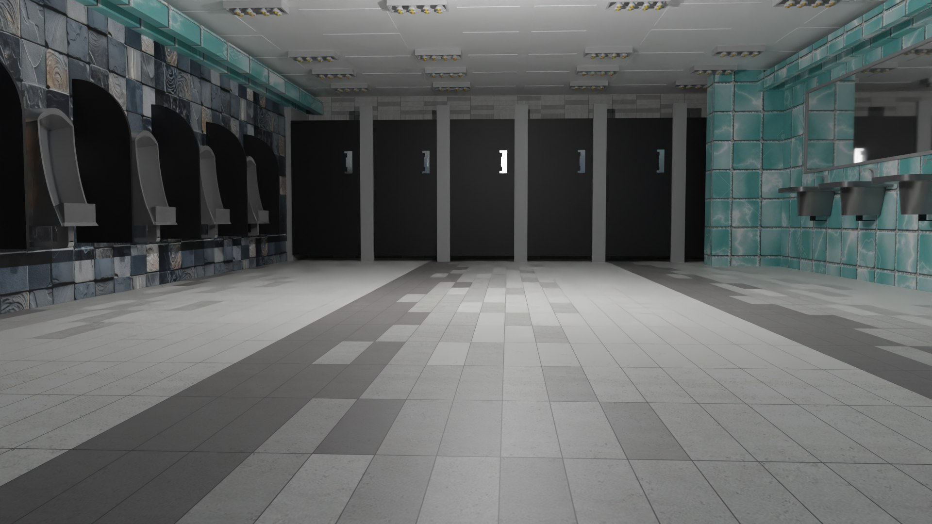 3D model Restroom Interior - TurboSquid 2177235