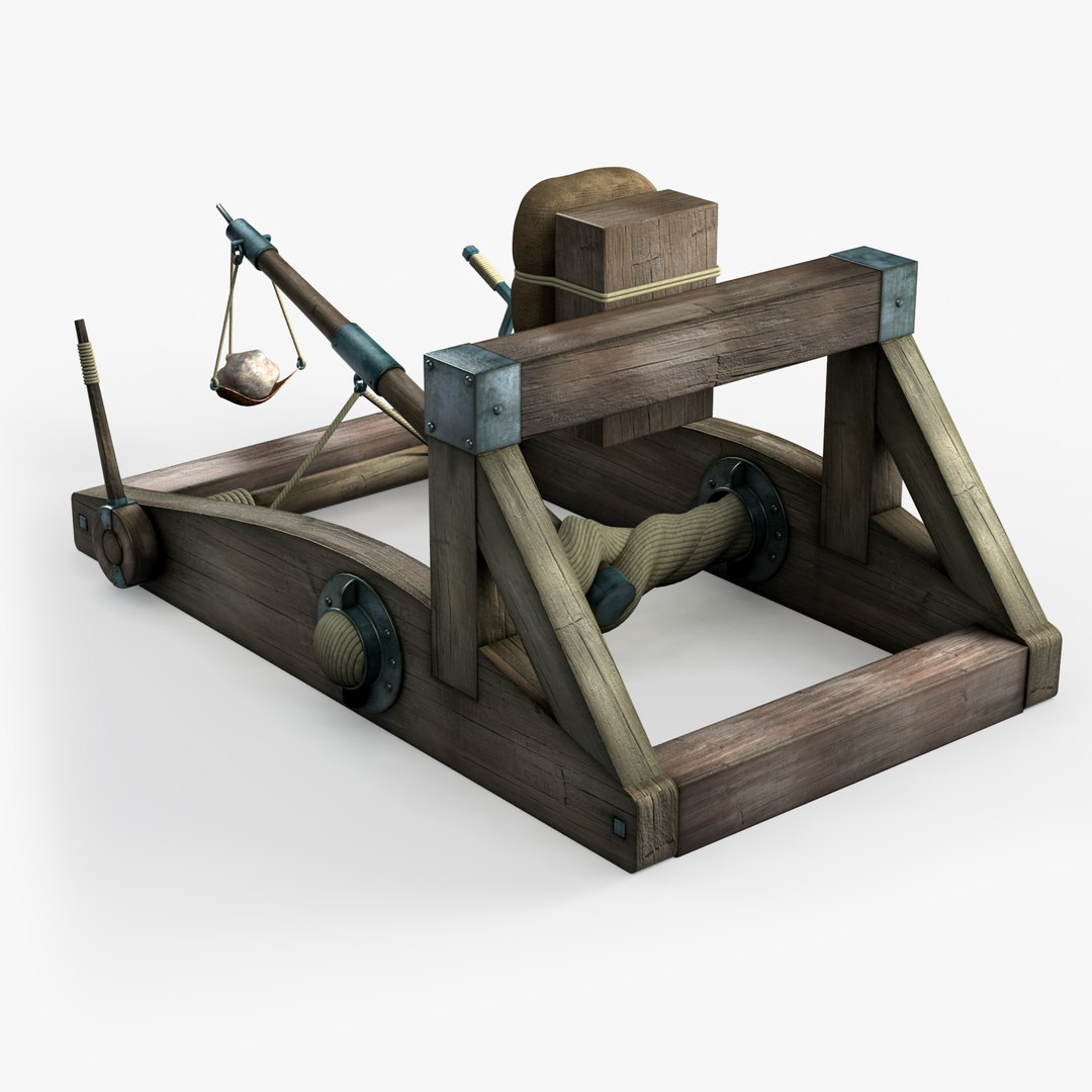 3d Medieval Onager Model