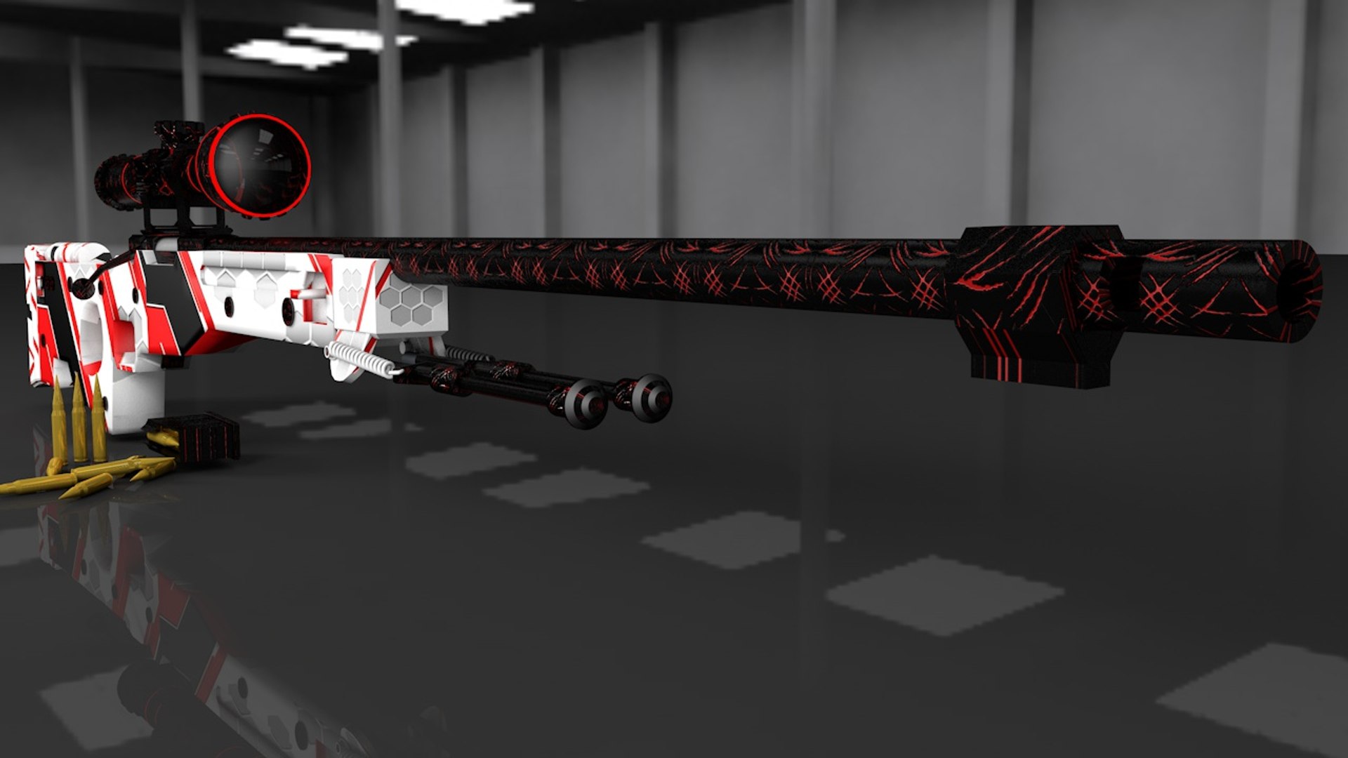 3D Awp Sniper Rifle - TurboSquid 1331749